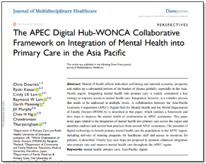 APEC Digital Hub for Mental Health: Momentum and Sustainability | The ...